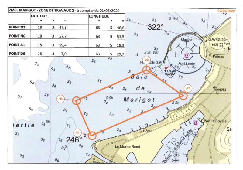 Navigation and Anchoring Prohibited in the Bay of Marigot | Port of ...